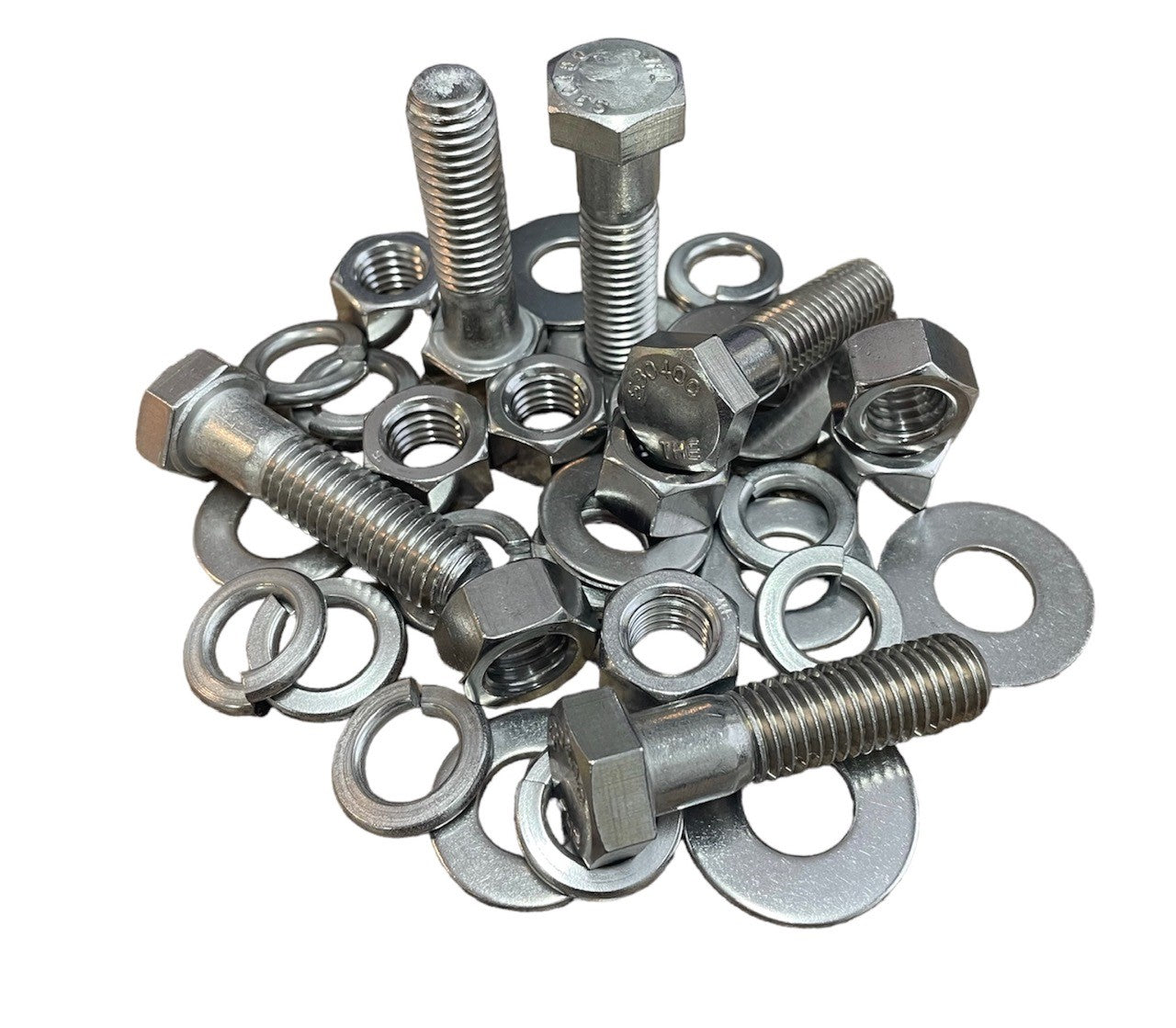 Stainless Steel 18-8 Coarse Thread Fastener Only Kits – MNM Bolt Kits